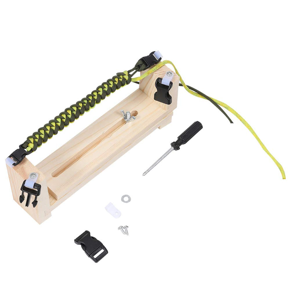 Adjustable Length Paracord Jig Bracelet Maker Wooden Frame-Paracord Br ...