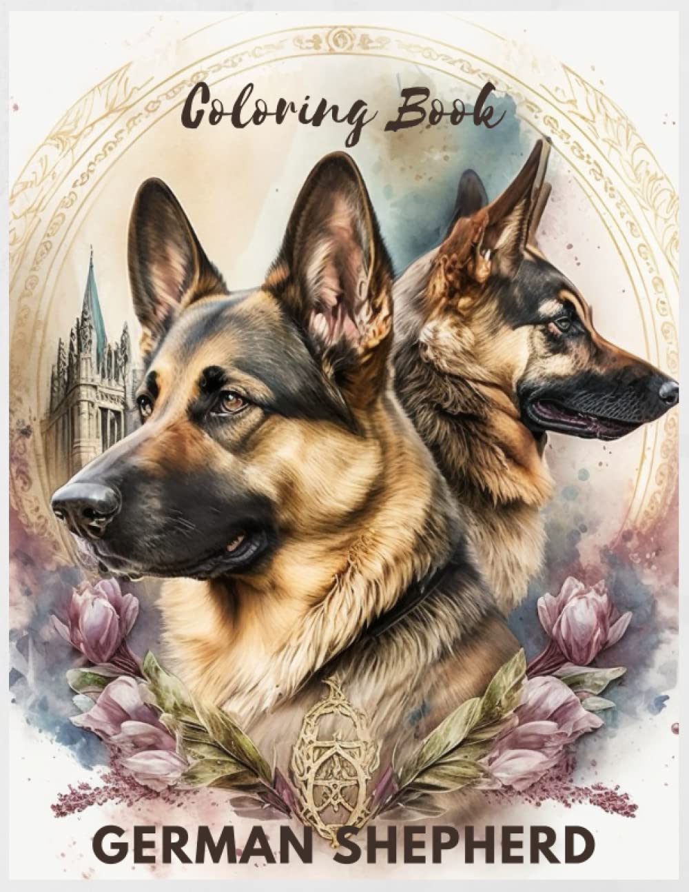 German Shepherd Coloring Book: Gift Idea for Dog Lovers and Owners ...