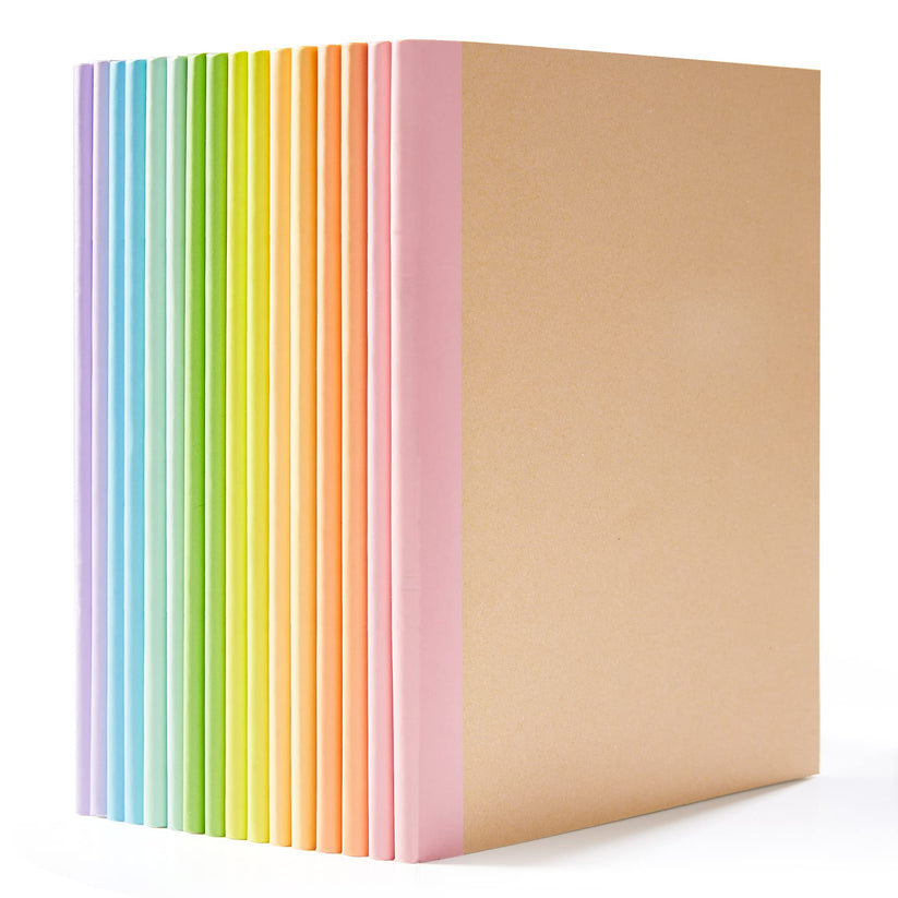 16 Pack Composition Notebook, 60 Pages, 8.3”x 5.5”, A5, 8 Pastel Color ...