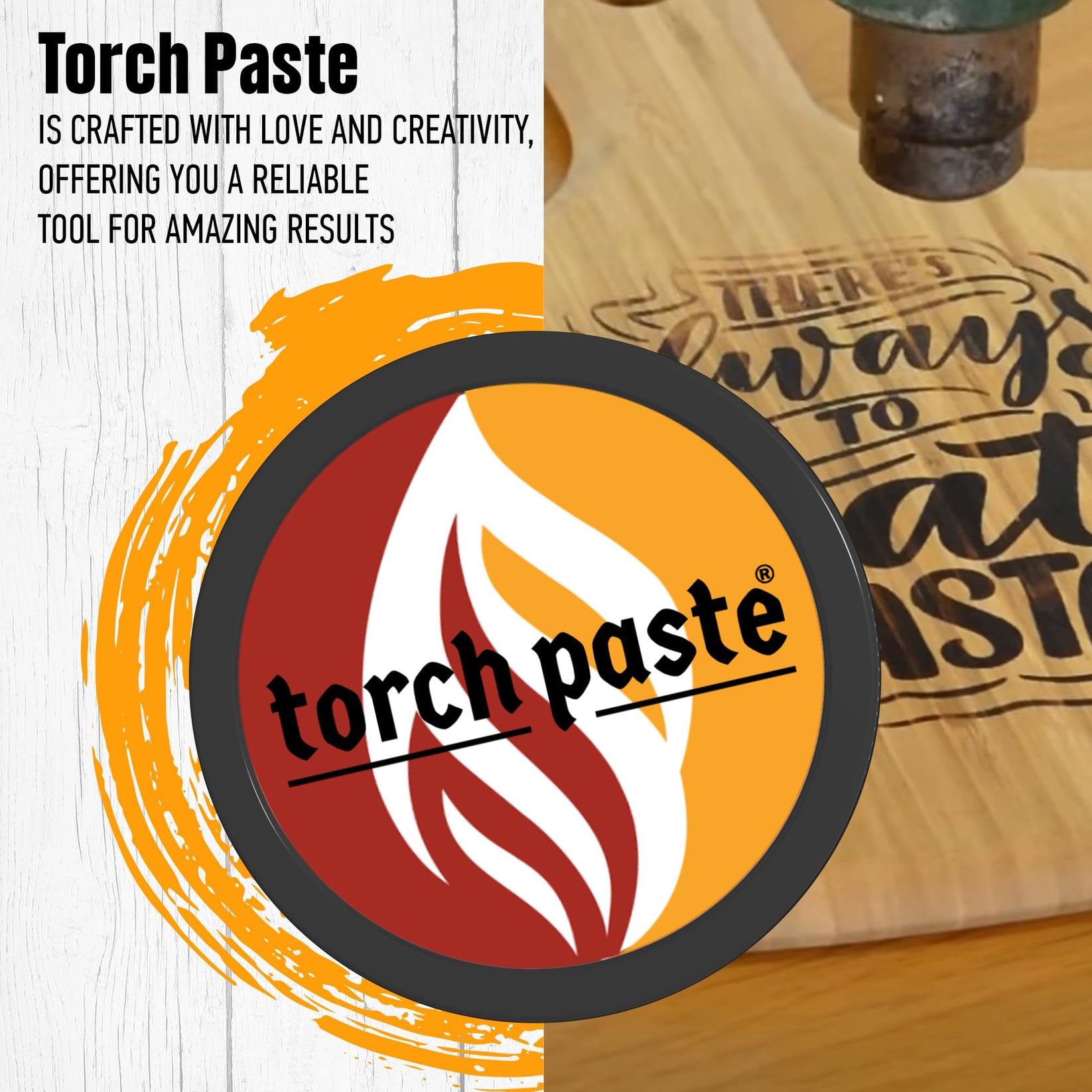 Torch Paste - The Original Wood Burning Paste | Made in USA | Heat Act ...