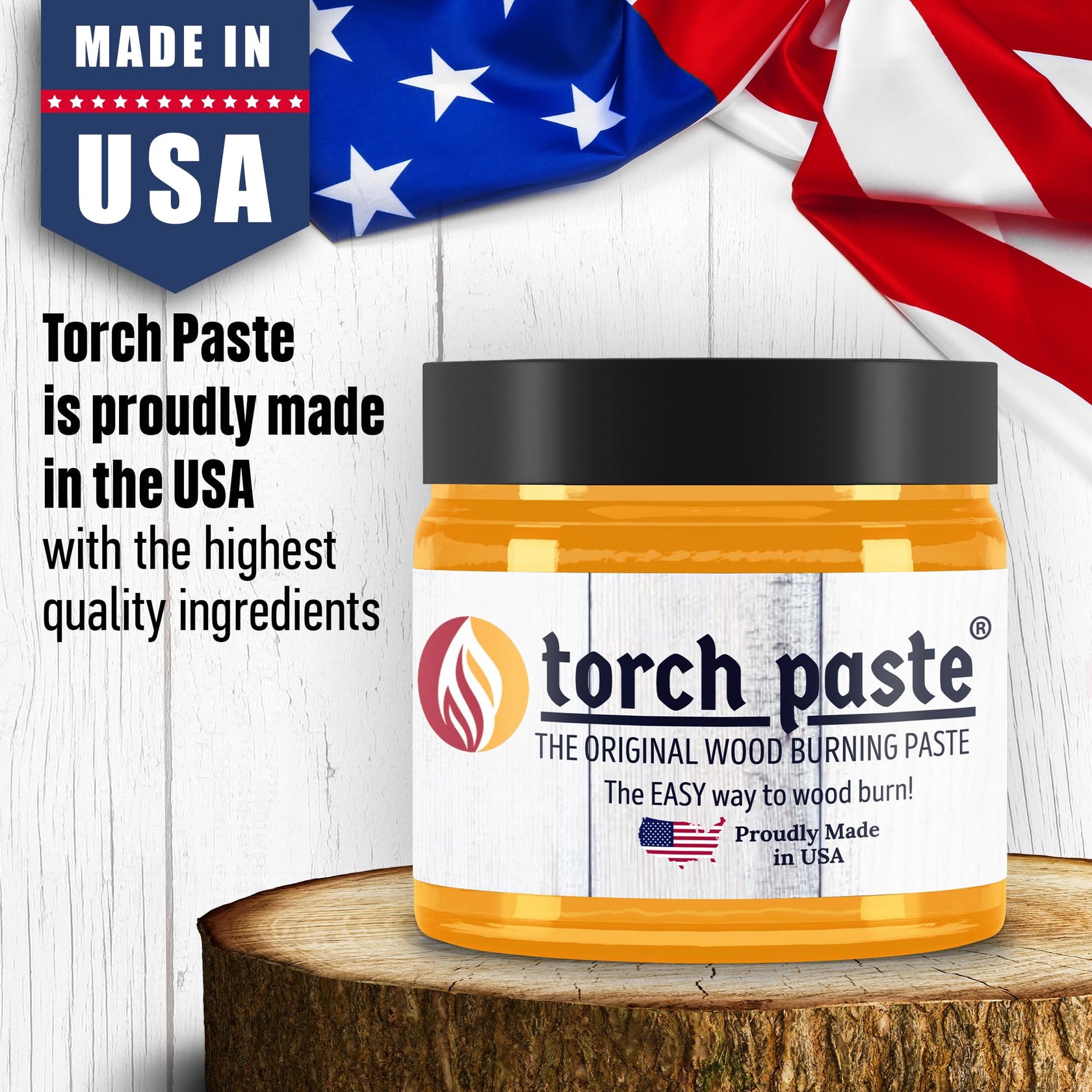 Torch Paste - The Original Wood Burning Paste | Made in USA | Heat Act ...